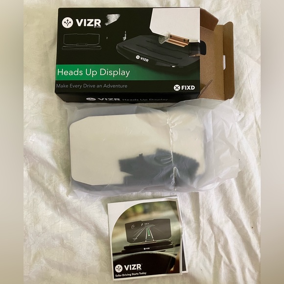 VIZR | Car Audio, Video & GPS | New In Box Vzer Heads Up Display For Car Safer Safe Driving Fixd ...